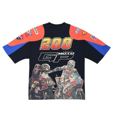 Vie Riche Pit Crew Tee w/Patches SIZE LARGE | eBay