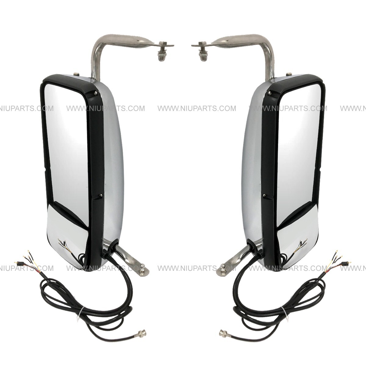 Door Mirror w/ Extension Arm Stainless Steel Power Heated - LH RH Fit ...