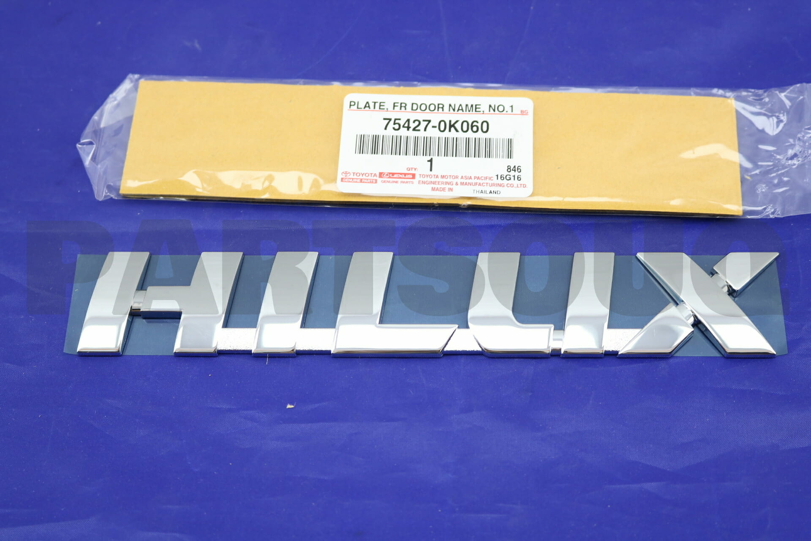 754270K060 Genuine Toyota PLATE FR DOOR NAME 75427-0K060 | eBay