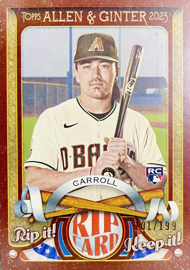 2023 Topps Allen & Ginter - Rip Cards #RC-CC Corbin Carroll (RC) for ...
