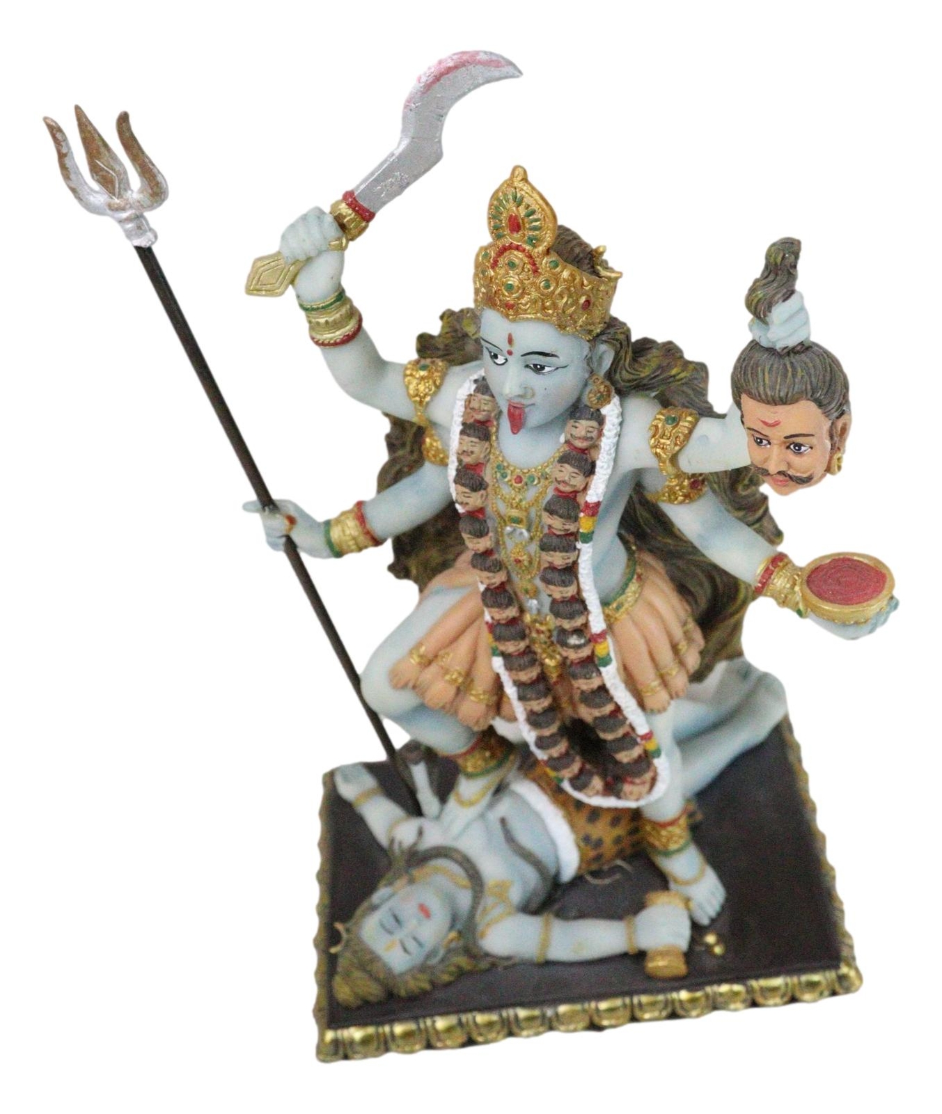Ebros Gift Mahavidya Devi Kali Holding Severed Head Of The Ego Figurine ...
