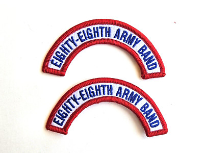 U.S. Army 88th Eighty-Eighth Army BAND Shoulder TAB Patch - 2 Pack | eBay