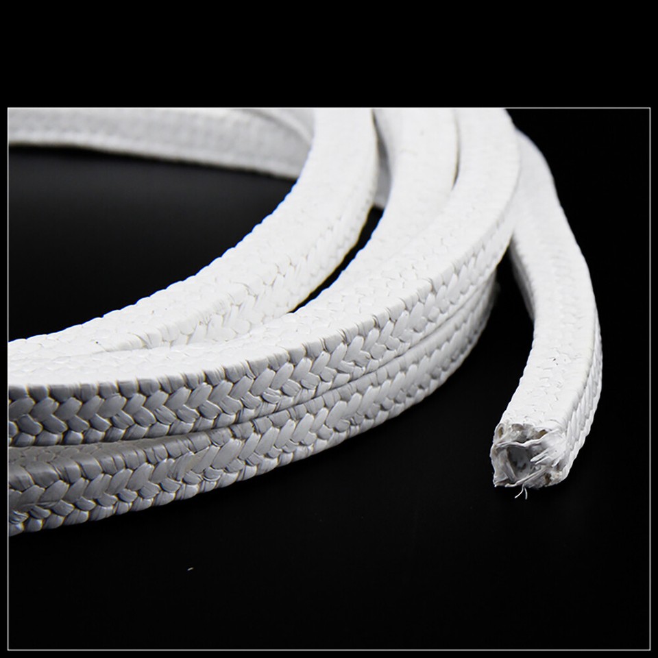 Gland packing /rope/braided Pure PTFE Sizes 4mm to 30mm Rope Shaft seal ...