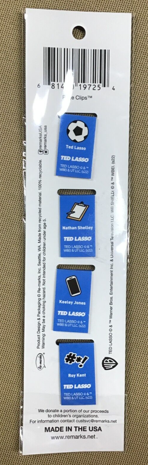 Re-Marks Ted Lasso Page Clip/Bookmarks - NEW | eBay