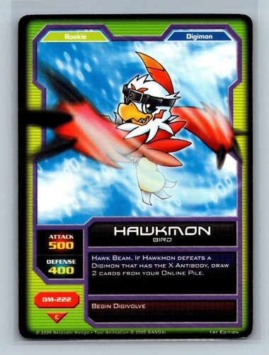 Digimon CCG - Hawkmon DM-222 - OPERATION-X BOOSTER | eBay