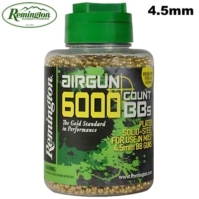 6000 x Remington Steel BB Pellets 4.5mm 1.77 Shot Hunting Target Ammo ...