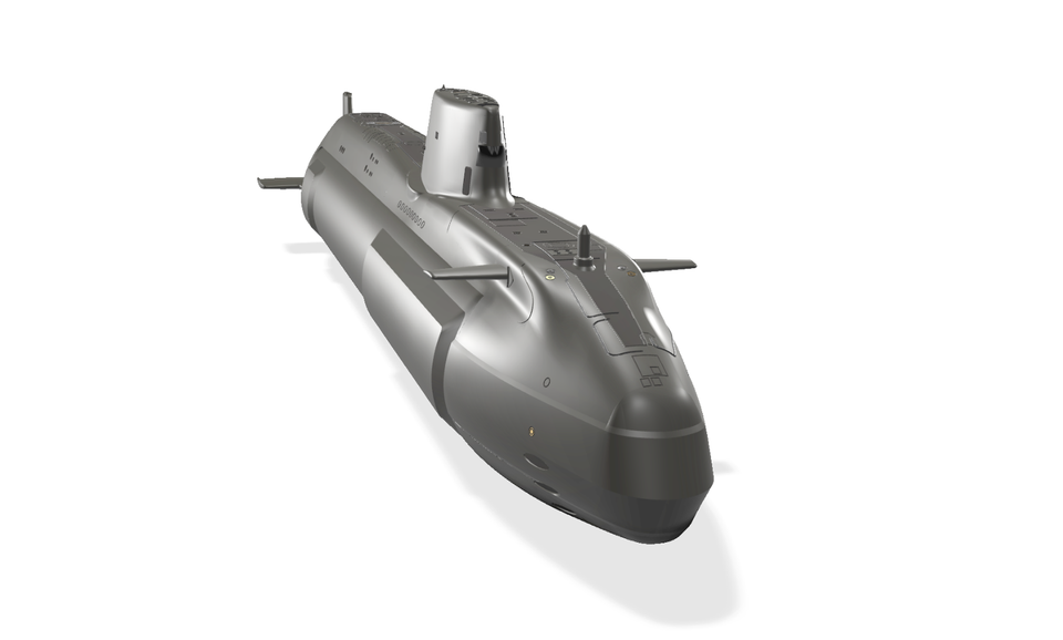 HMS Astute S119 - Submarine self assembly model kit scale 1:150 646 mm ...