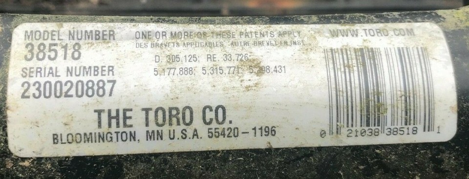 38518 CCR 3650 Toro 20" GTS Snow Thrower misc bolts hardware [2B] | eBay