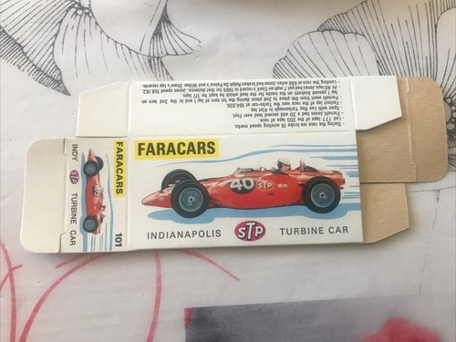 FARACARS TURBINE CAR INDY 1 BOÎTE SEULE Originale 1967 New Empty Box | eBay