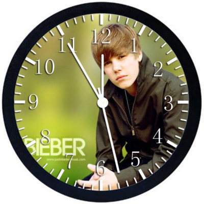 Justin Bieber Black Frame Wall Clock X11 | eBay