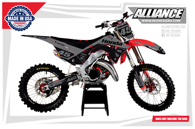 Honda Polisport restyle kit CR125 CR250 2002-2007 FX1GREY SERIES ...