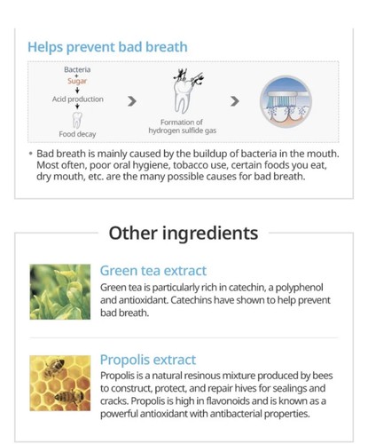 Atomy Propolis Toothpaste Oral Care Green Tea Extract 1set (200 grams X ...