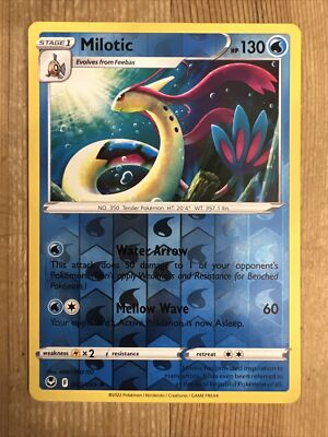 Pokémon TCG Milotic Silver Tempest 040/195 Reverse Holo Rare NM | eBay