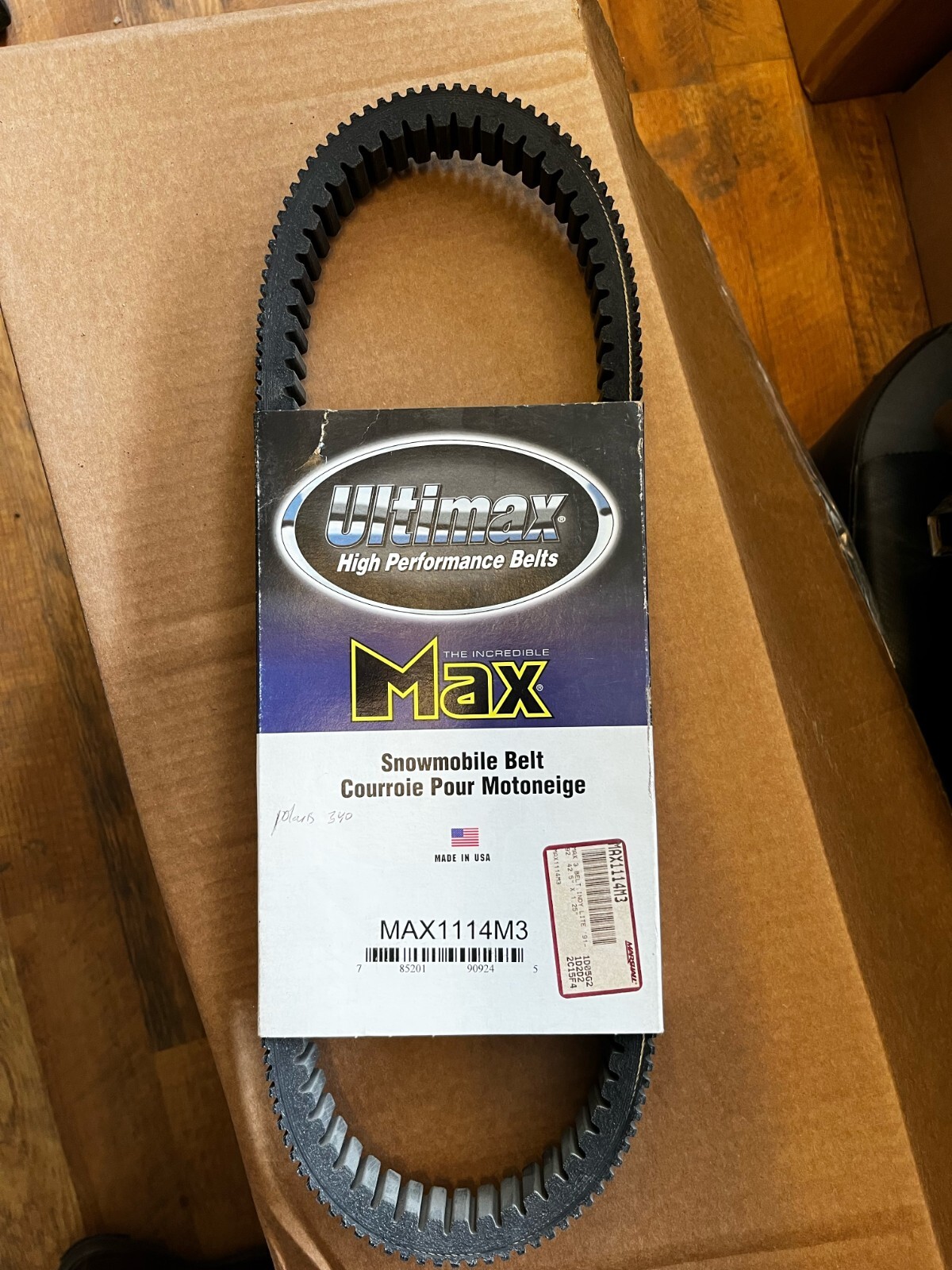 MAX1114M3 Ultimax Max Drive Belt for Snowmobiles 42.5" x 1.25" | eBay