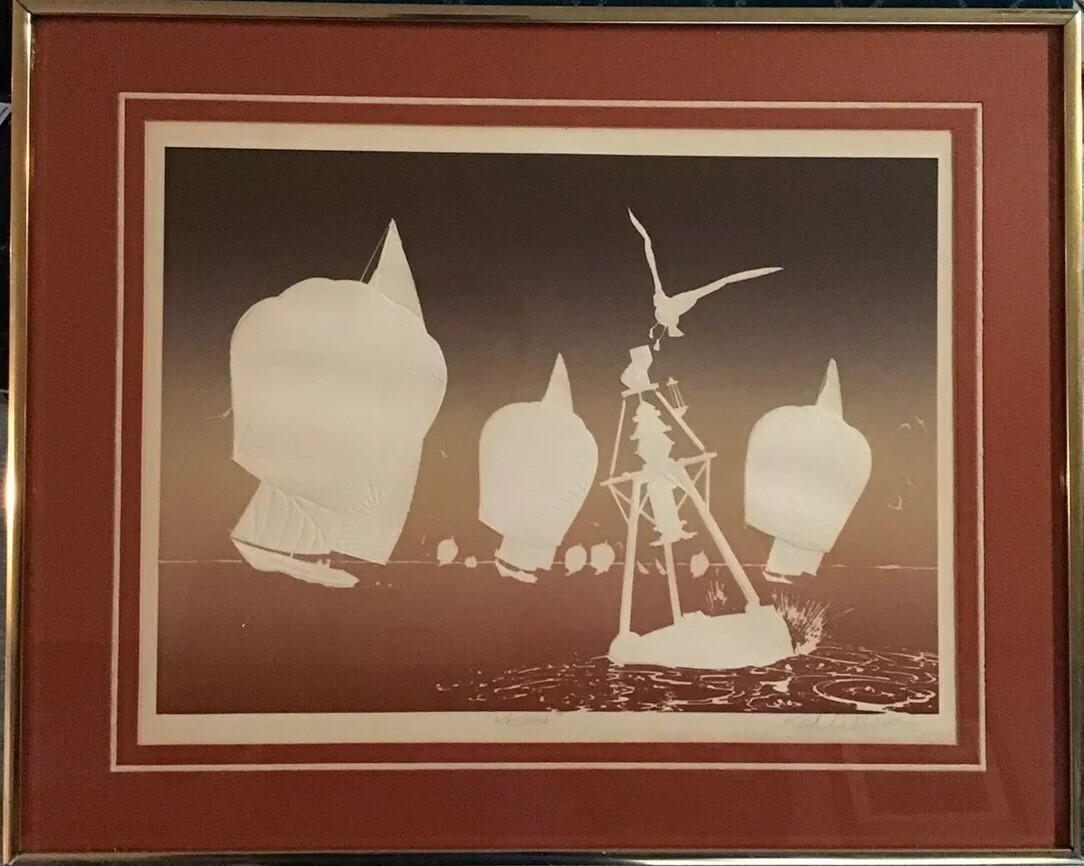 “REGATTA” Serigraph Seascape Of Sailboats by Roy Williams SIGNED! 16x20 ...