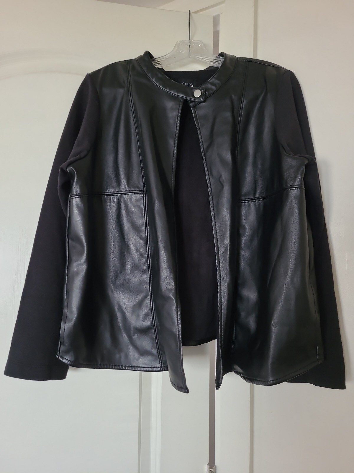 Simply Emma Women's Open Front Jacket Black Size 1X P… - Gem