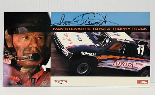 IVAN STEWART Signed Autograph 12X6 Photo / Cardboard Cutout Toyota TRD ...