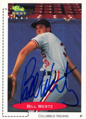 1991 Columbus Indians BILL WERTZ Signed Card autograph RC | eBay