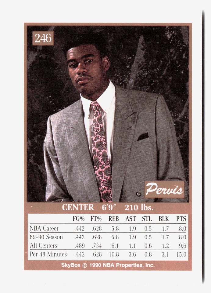 1990-91 SkyBox Pervis Ellison RC Rookie Sacramento Kings #246 | eBay