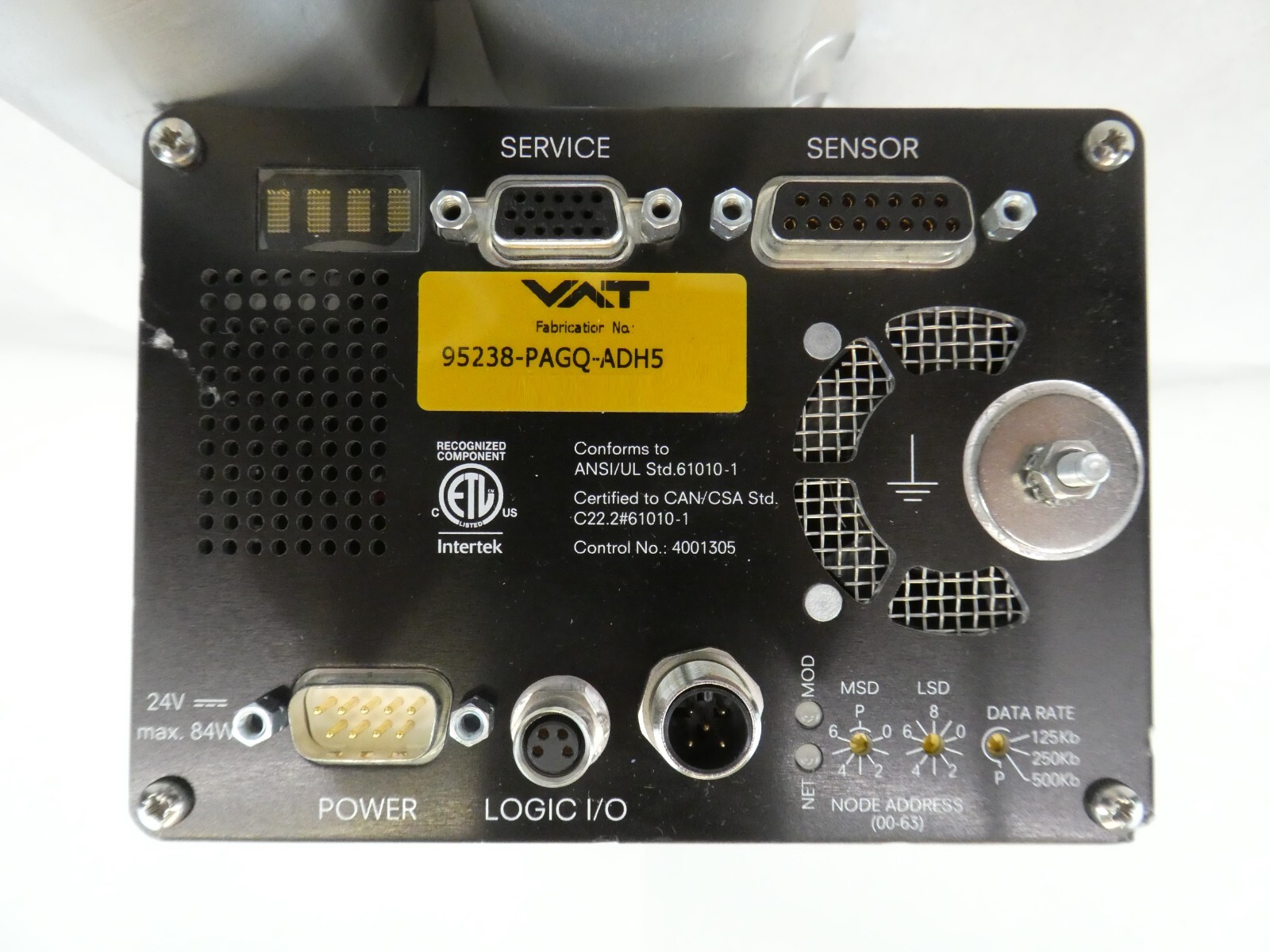 VAT 95238-PAGQ-ADH5 Butterfly Valve Integrated Pressure Controller AMAT ...