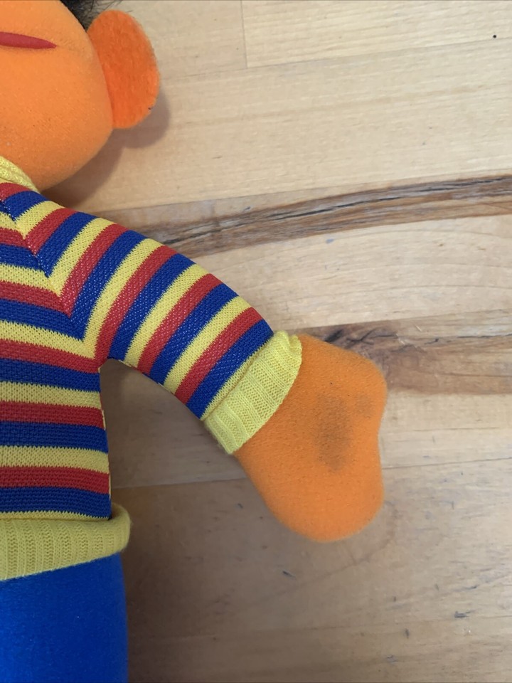 Vtg Ernie Plush Sesame Street 1984 Playskool Soft Stuffed Toy | eBay