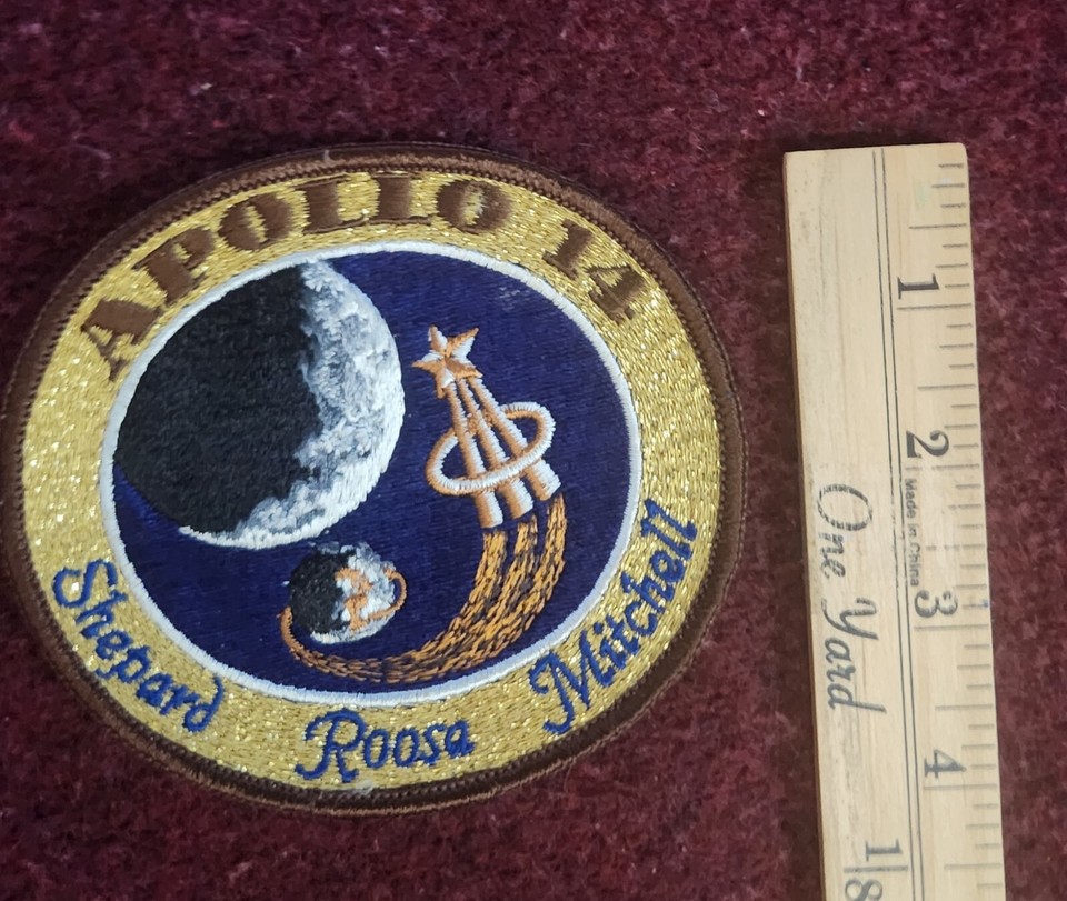 Vintage Apollo 14 NASA Space Mission Patch, Shepard - Roosa - Mitchell ...