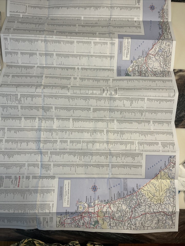 AAA 15 Los Angeles Region Map Anaheim Orange County Santa Barbara Free ...