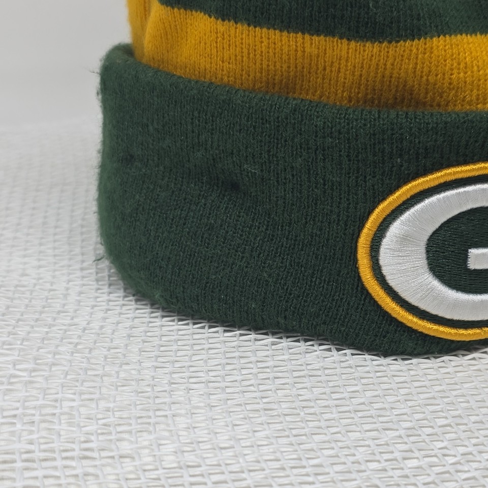 Green Bay Packers NFL Team Apparel Hat Stocking Cap W Pom Pom | eBay