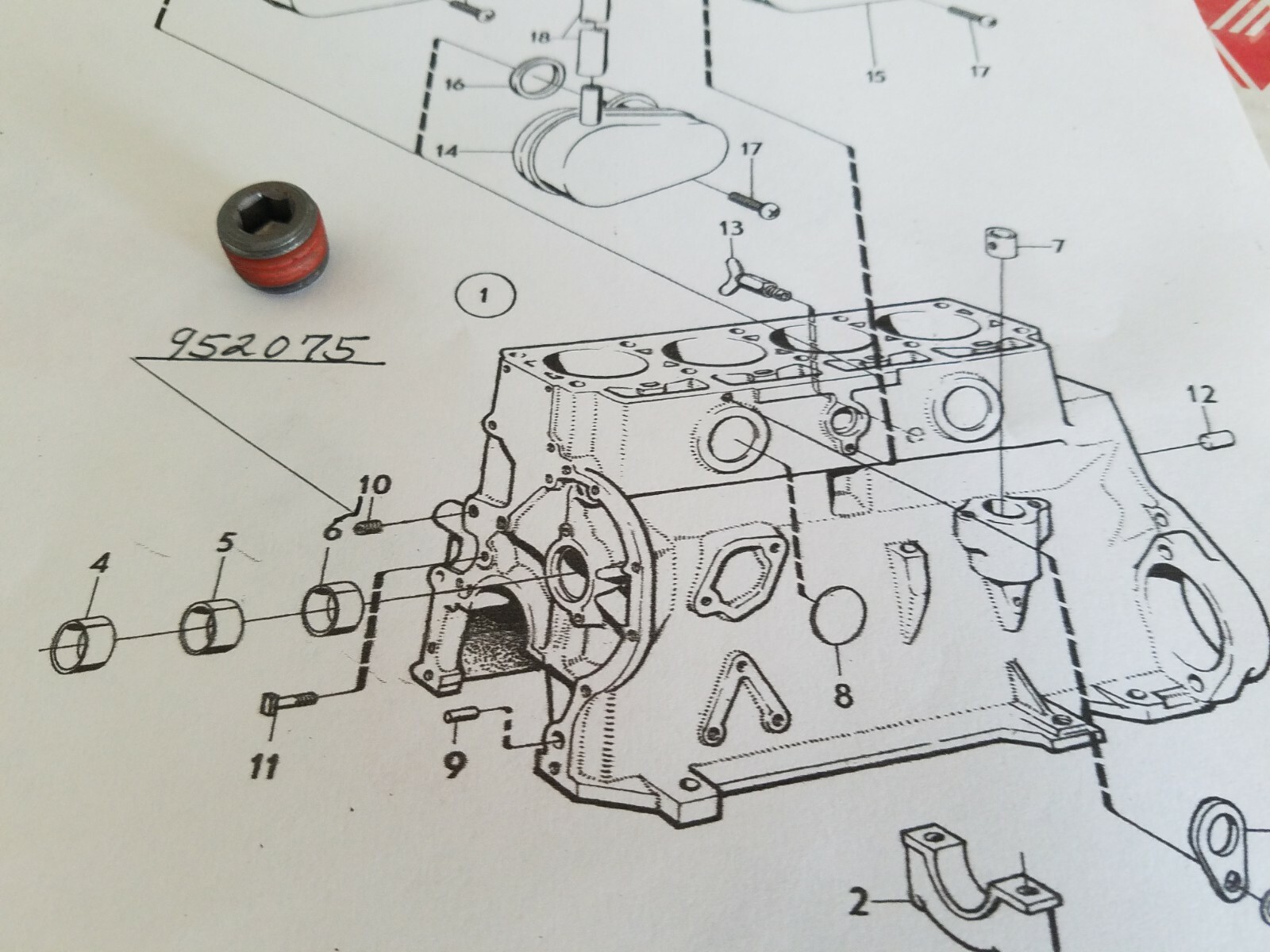 Volvo B18 - B20 122S, 142, 144, 145, 544,,P1800's, Engine Block Oil ...