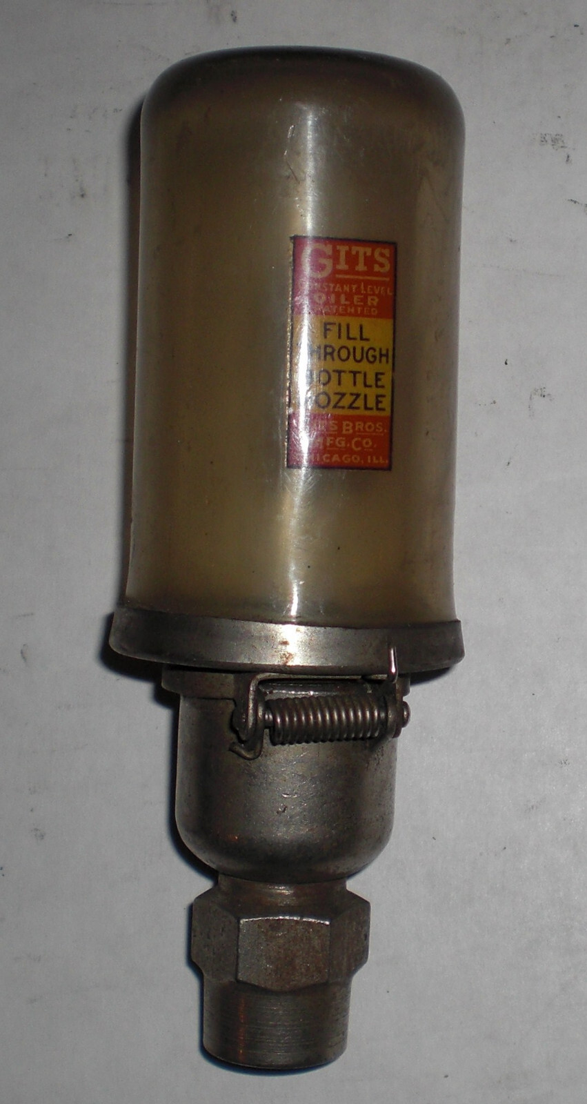 Gits Bros. constant level oiler 3/8" FIP never used | eBay