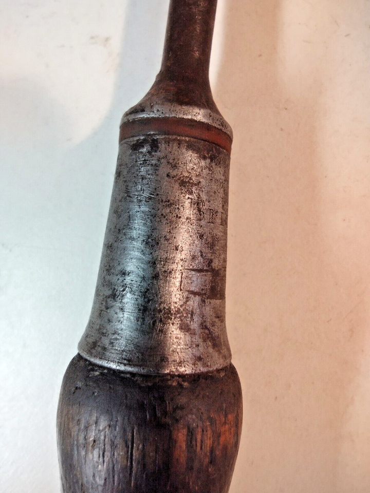 USA Bridgeport Flathead Tip Wood Round Grip Handle 8.75 inch ...