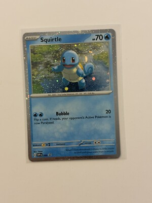 Pokémon TCG Squirtle Black Star Promos SVP048 Cosmos Holo NM Promo FAST ...
