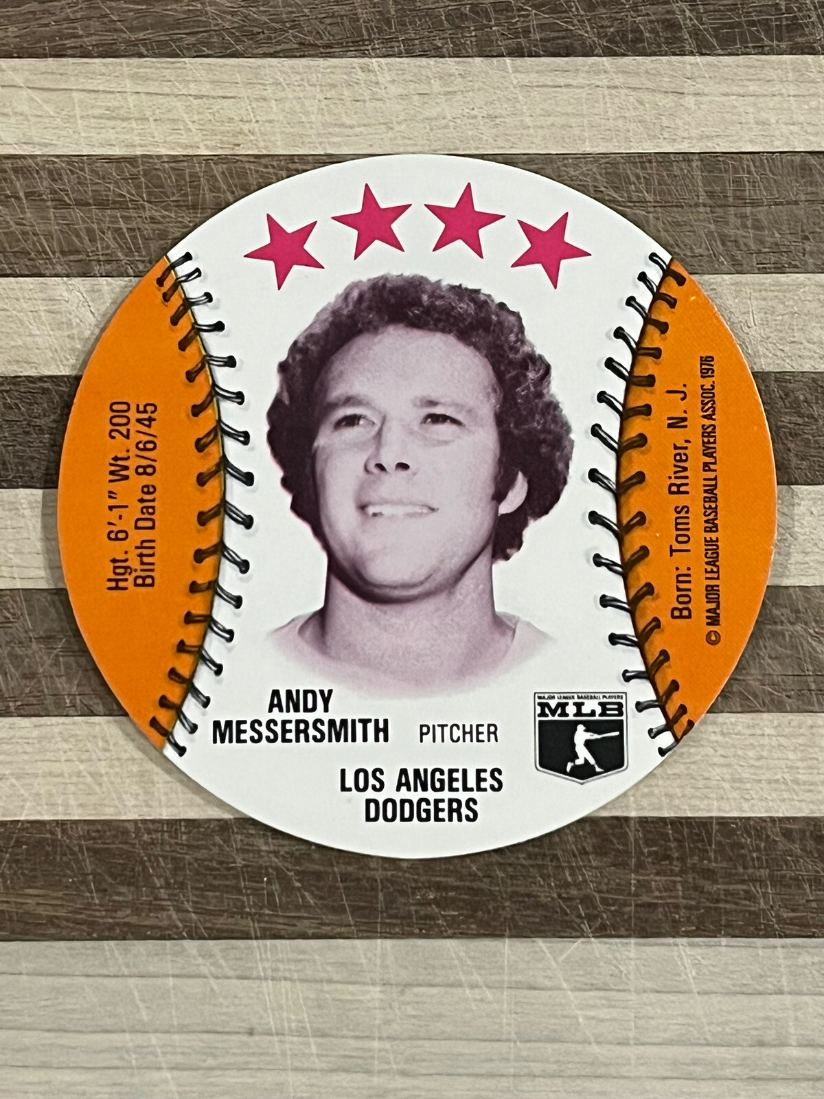 1976 MSA Isaly’s Sweet William Baseball Disc Andy Messersmith | eBay