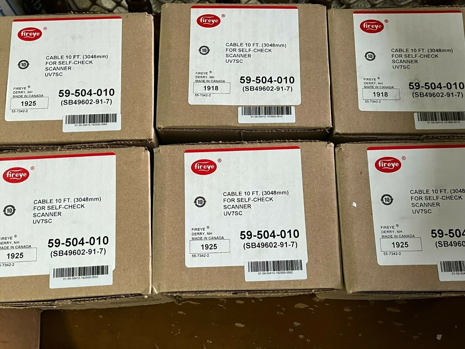 Fireye 10' Cable For Scanner OEM 59-504-010 for sale online | eBay