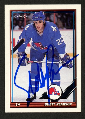 Scott Pearson #297 signed autograph auto 1991-1992 O-Pee-Chee Hockey ...