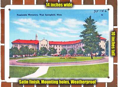 Metal Sign - Massachusetts Postcard - Passionists Monastery, West ...