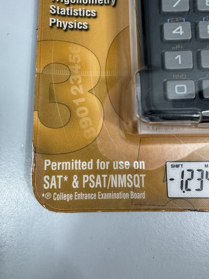 Casio FX-250HC Scientific Calculator Fraction SAT PSAT Pre Algebra Trig ...