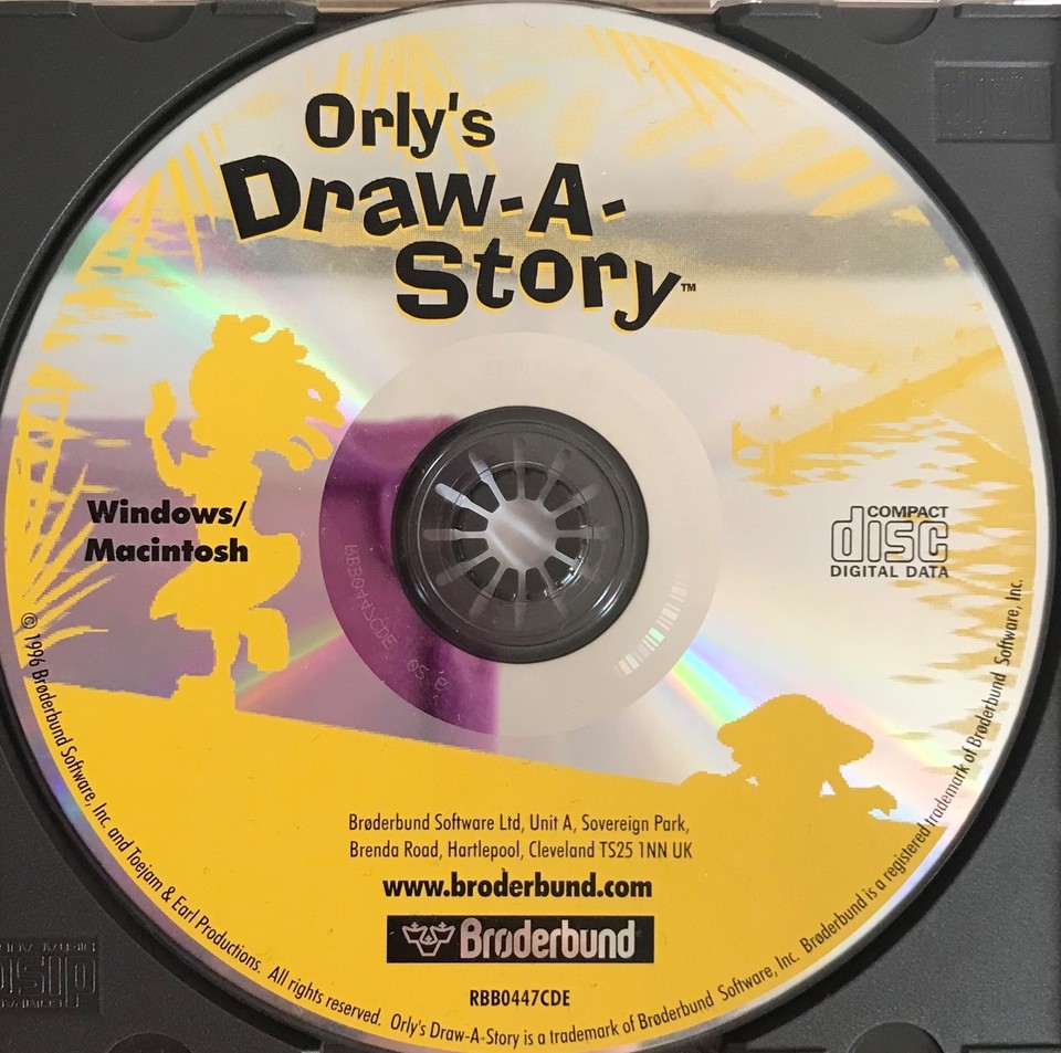 PC CD Rom Orly's Draw-A-Story by Broderbund V GC LOOK!! | eBay