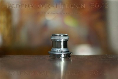 LEICA M RANGEFINDER-COUPLED FULL FRAME RODENSTOCK HELIGON f/2.0 50mm ...