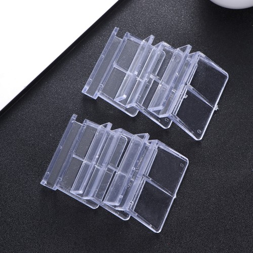 6pcs Clear Color Acrylic Aquarium Fish Tank Glass Cover Clip Support ...