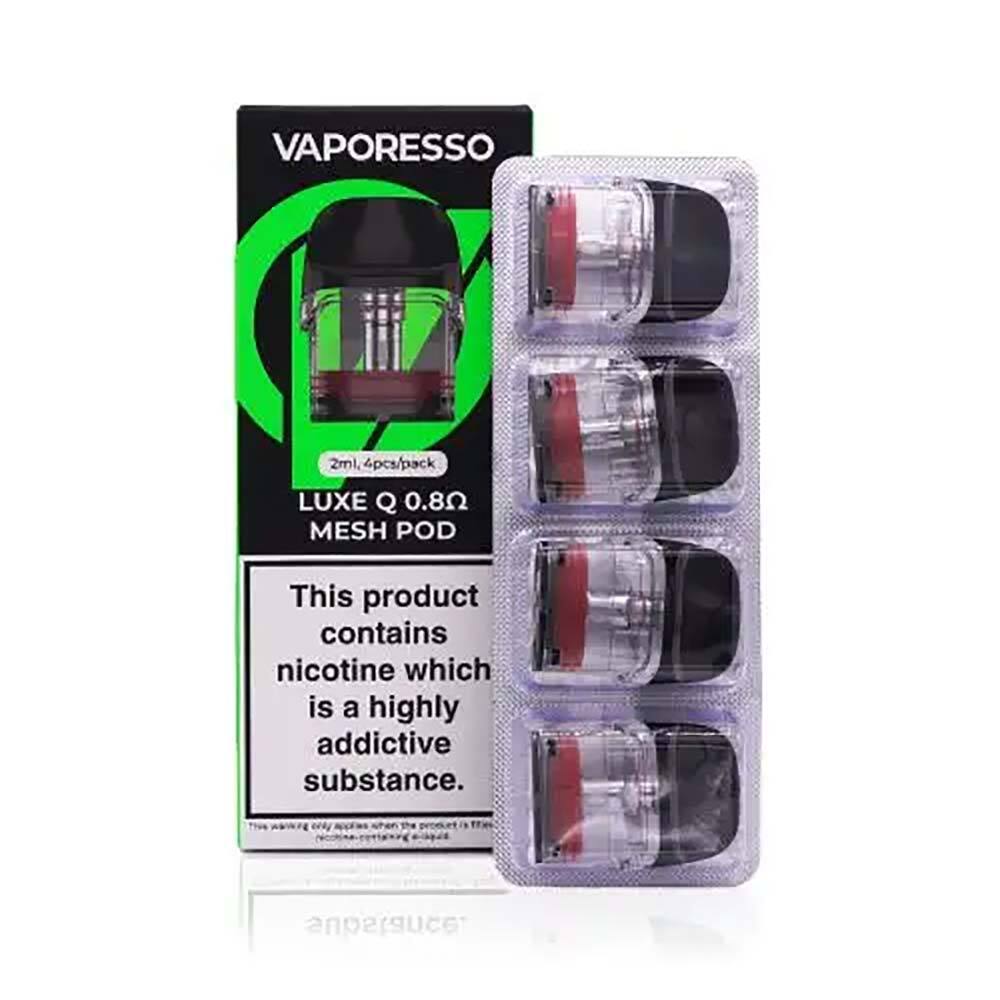 VAPORESSO LUXE Q PODS Spare Pod Cartridges Luxe Q QS Q2 0.6 0.8 1.0 1.2 ...