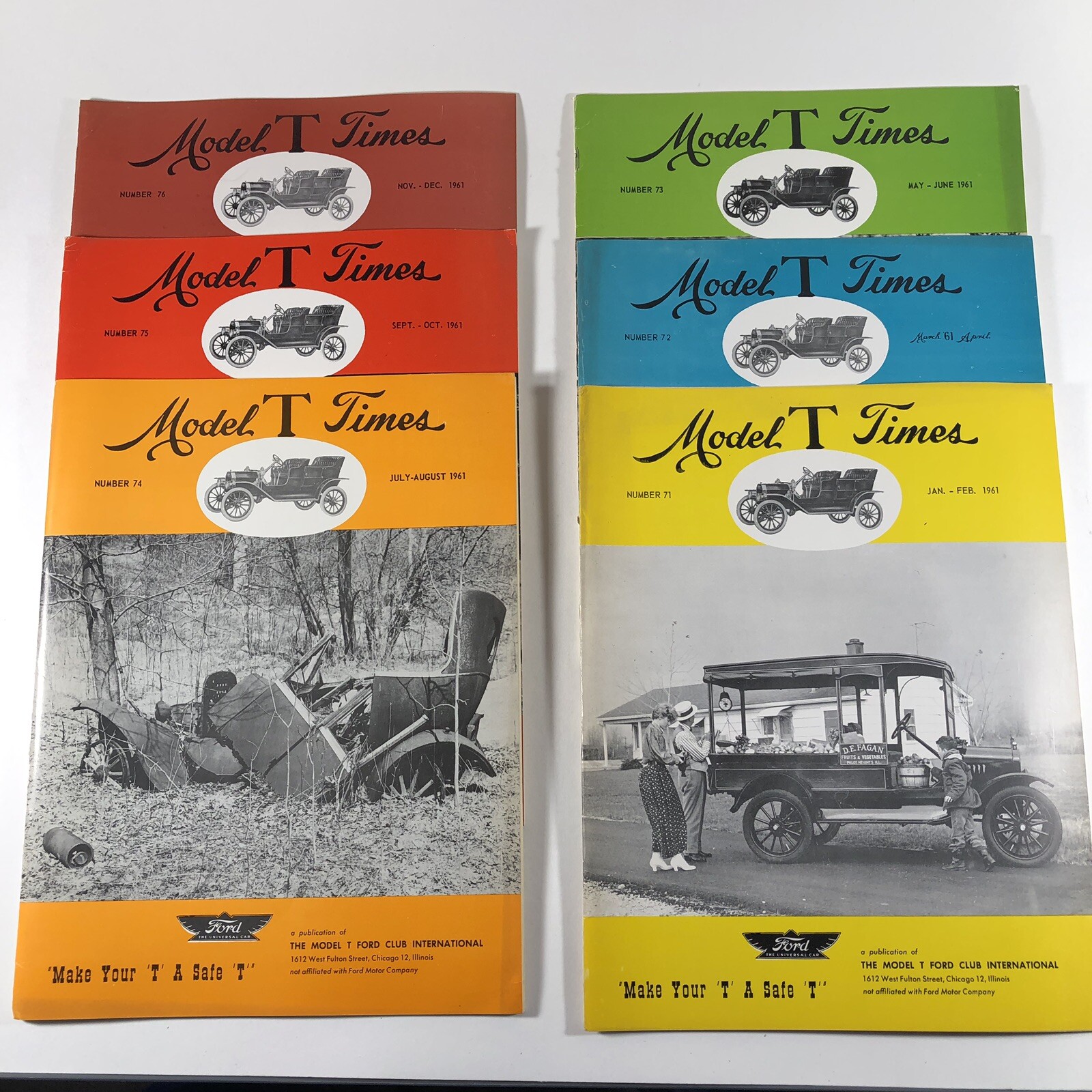 Model T Times Magazine 1961 Complete Set Of 6 (Includes 1 Additional ...