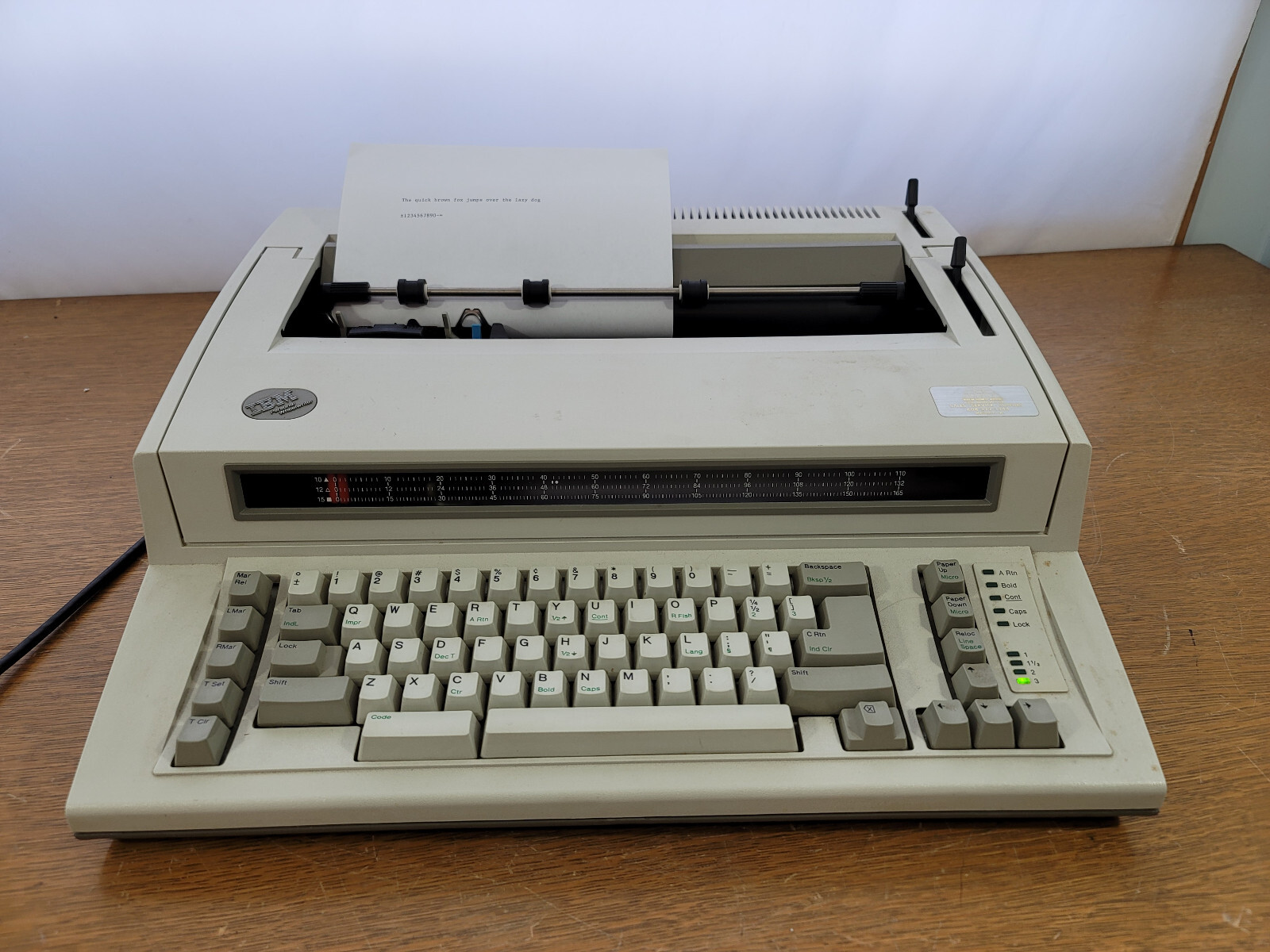Vintage IBM Wheelwriter 6781 Electric Typewriter Tested Working 1988 | eBay