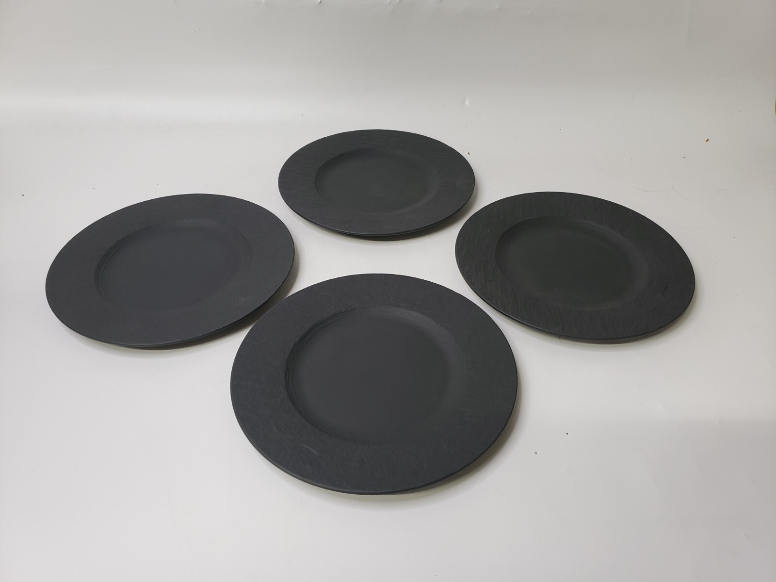 •Set of 4 Villeroy & Boch Manufacture Rock Salad Plate 8.5 in Premium ...