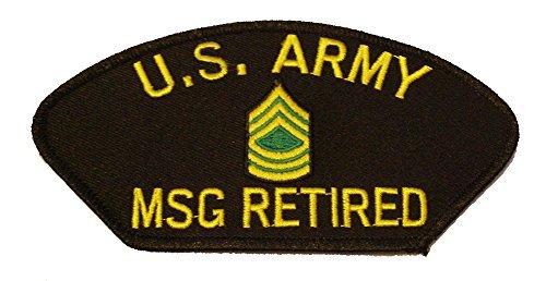 U S ARMY MSG RETIRED with RANK INSIGNIA PATCH - Veteran Business | eBay