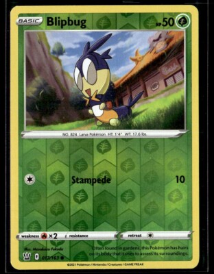Pokémon Battle Styles Blipbug Holofoil 017/163 | eBay