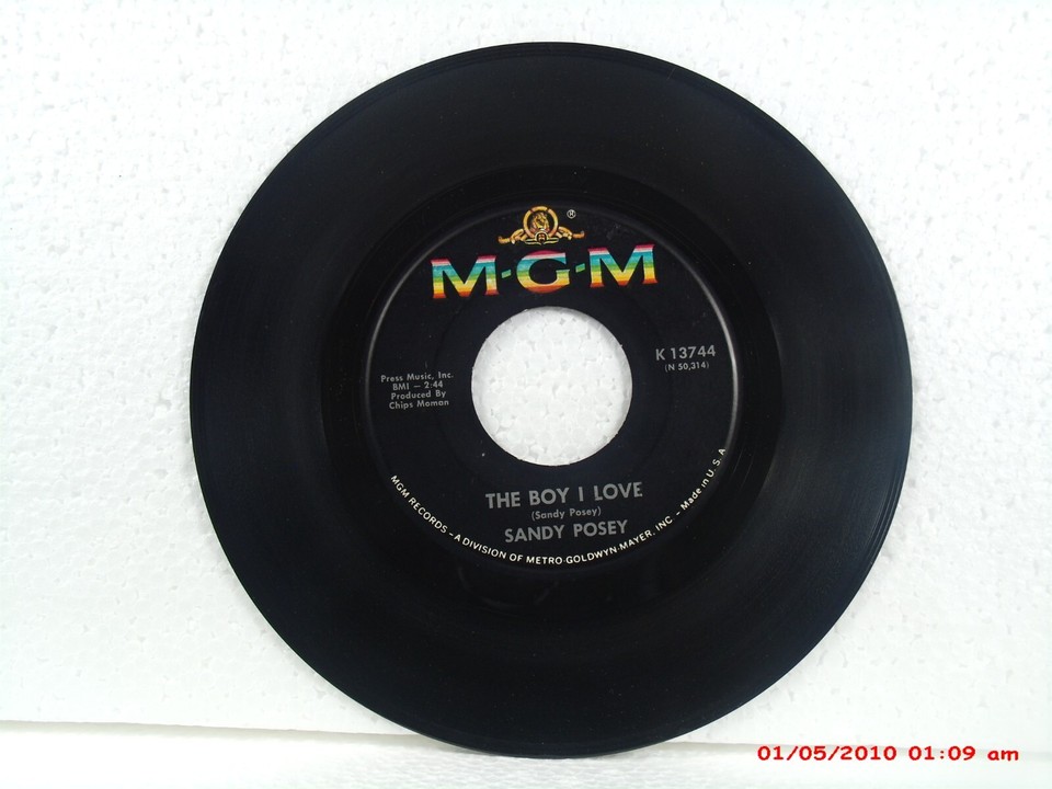 SANDY POSEY -(45)- I TAKE IYT BACK / THE BOY I LOVE - MGM RECORDS K ...