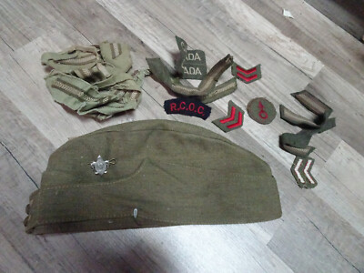 Orig WW2 Canadian Army Wedge Cap "Le Regiment De Maisonneuve" Winnipeg ...