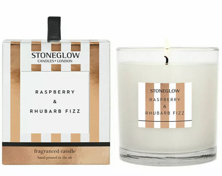 Stoneglow Candles Modern Classics Tumbler Candle - Raspberry & Rhubarb ...