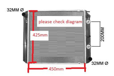 Radiator For Volvo 740 760 84-91 Narrow version please check 450mm x ...
